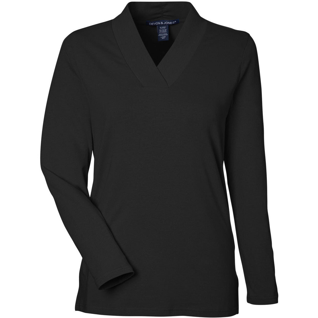 Devon & Jones Women's Raleigh Shawl Collar Knit Top – Duquesne ...